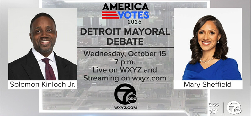 WXYZ-TV to host Detroit Mayoral Debate on October 15 - Michigan ...