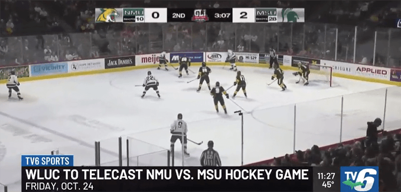 WLUC & WILX to Telecast NMU vs. MSU Hockey Game October 24 - Michigan ...